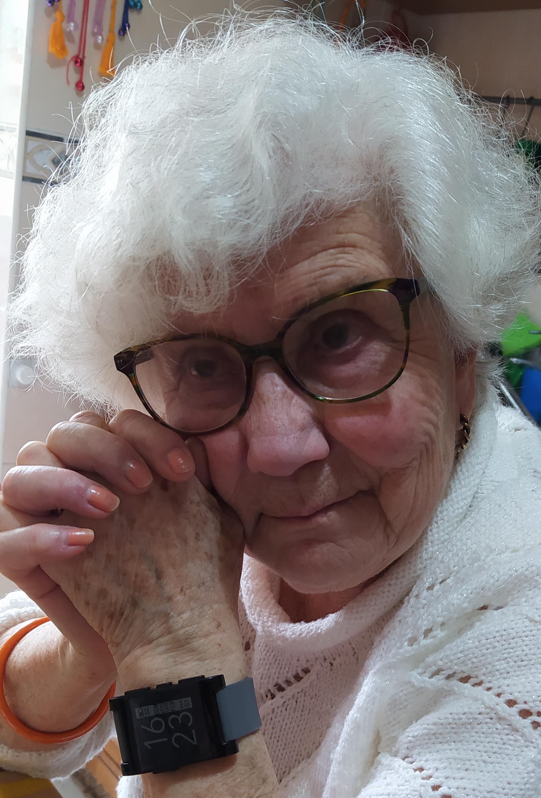 Grandma pebble fan!! | Scrolller