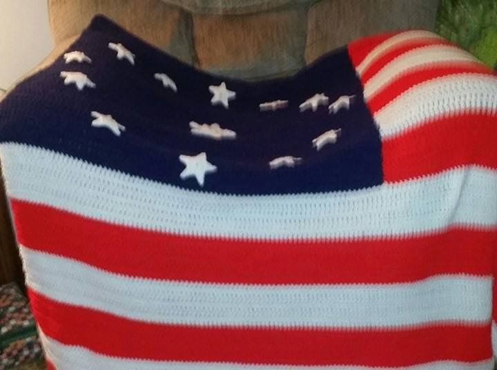 Grandmother made the Fallout American flag. | Scrolller