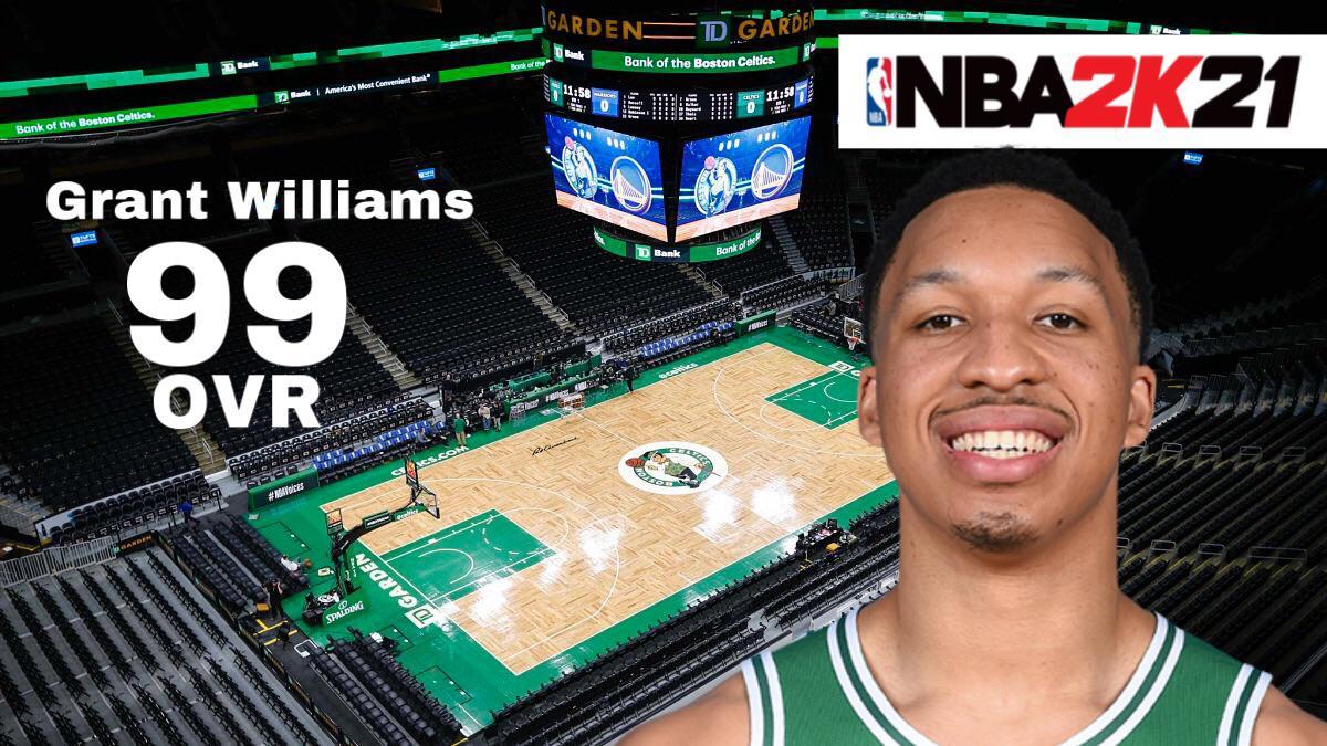 Grant Williams’ new 2K score looks as good as he does. | Scrolller