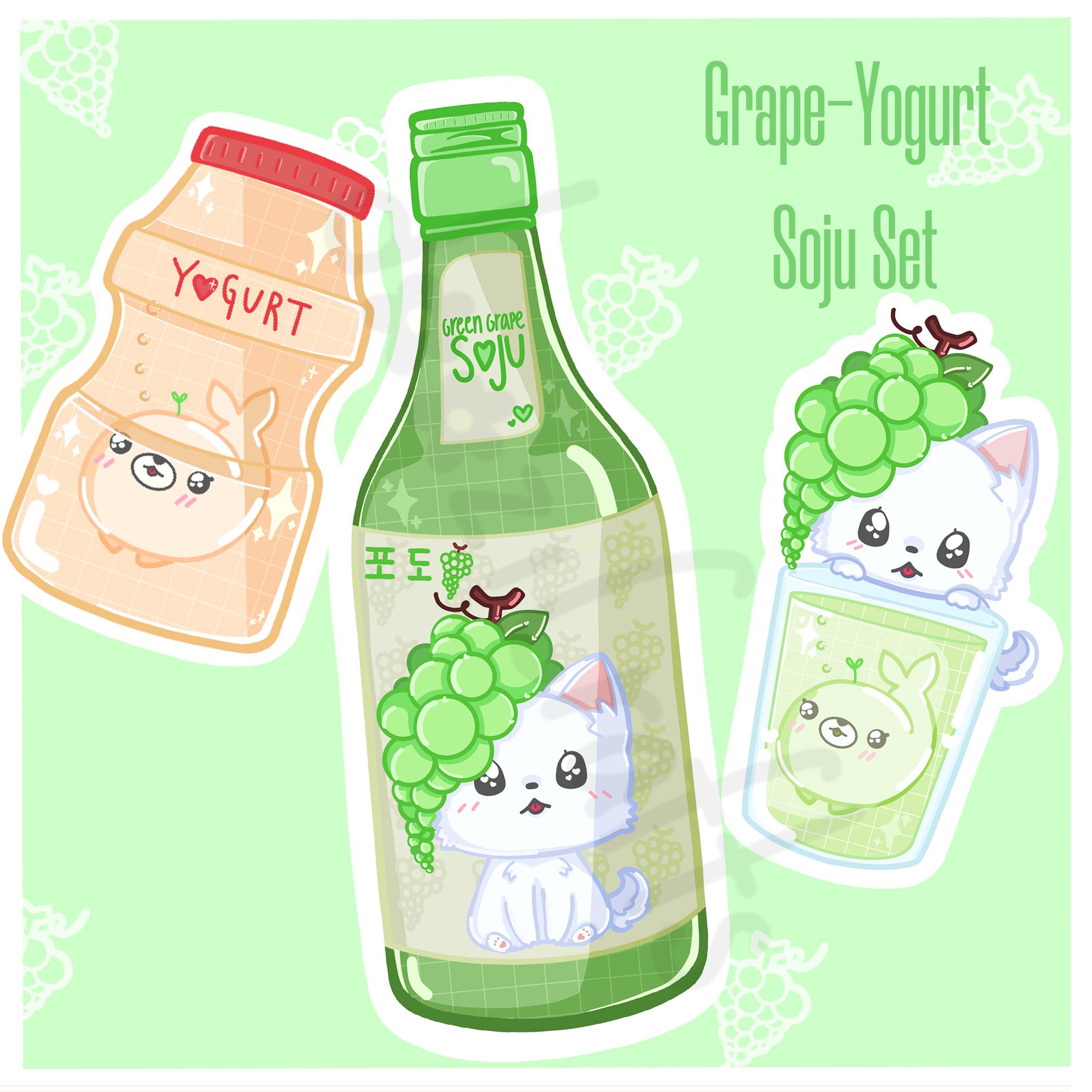 Grape Soju Set! Whats your favorite flavor of soju! | Scrolller