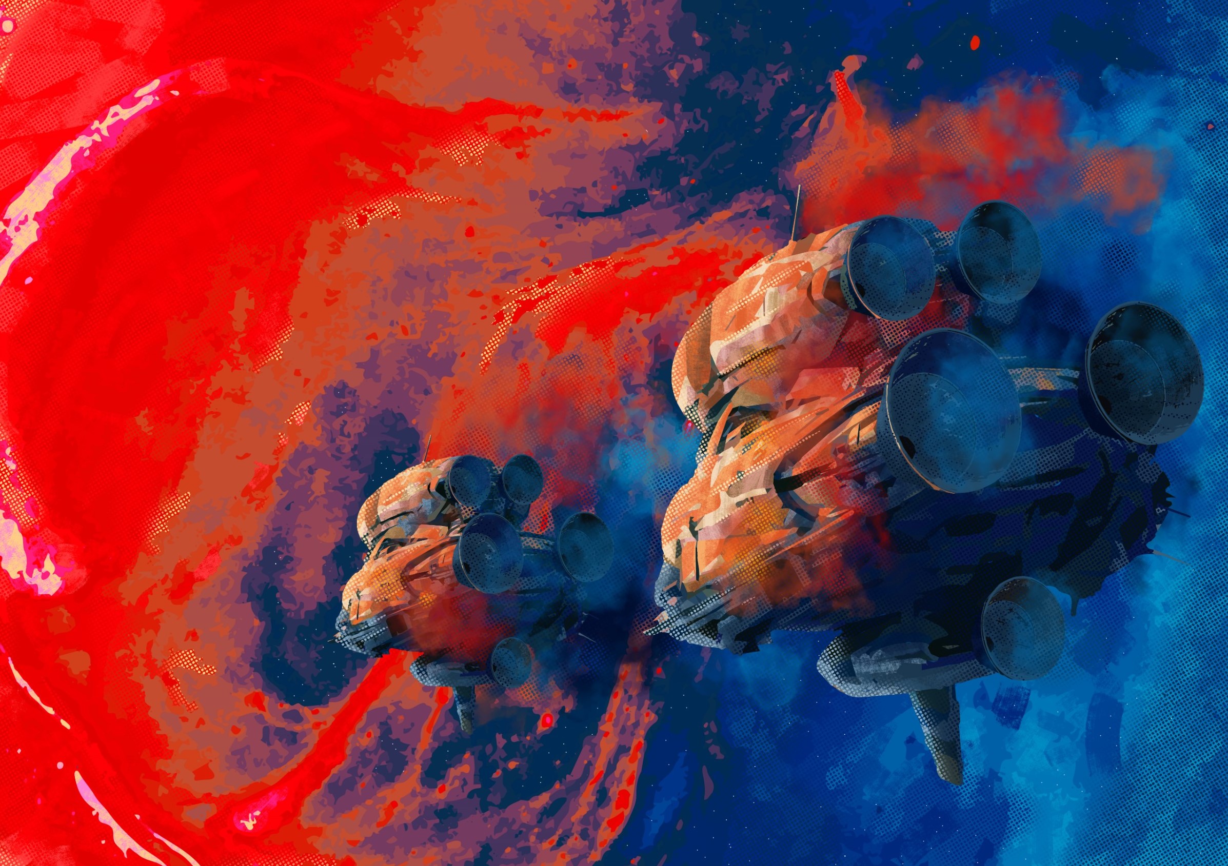 Gravity Assist, digital illustration, me, 2021 | Scrolller