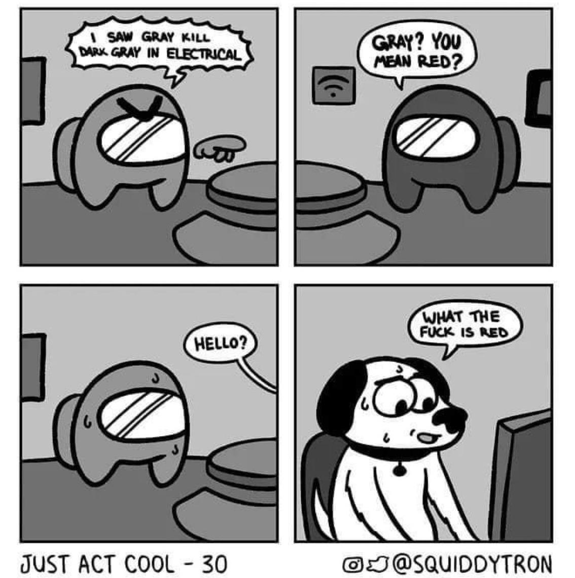 Gray is sus | Scrolller