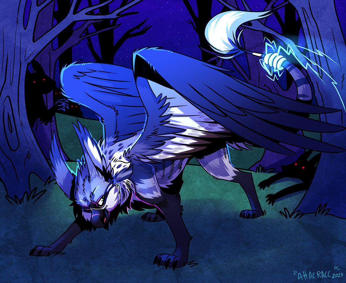 Griff fight ~ [Art by me @AttacRacc on Twitter] | Scrolller