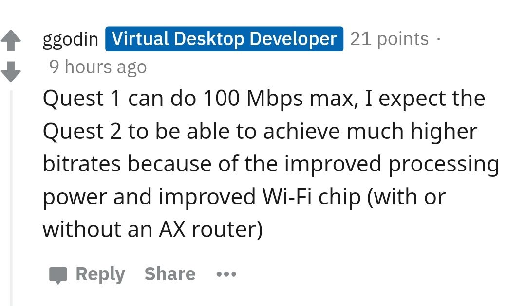 Guy Godin, Virtual Desktop Developer, about Quest 2 PCVR Wireless improvements | Scrolller