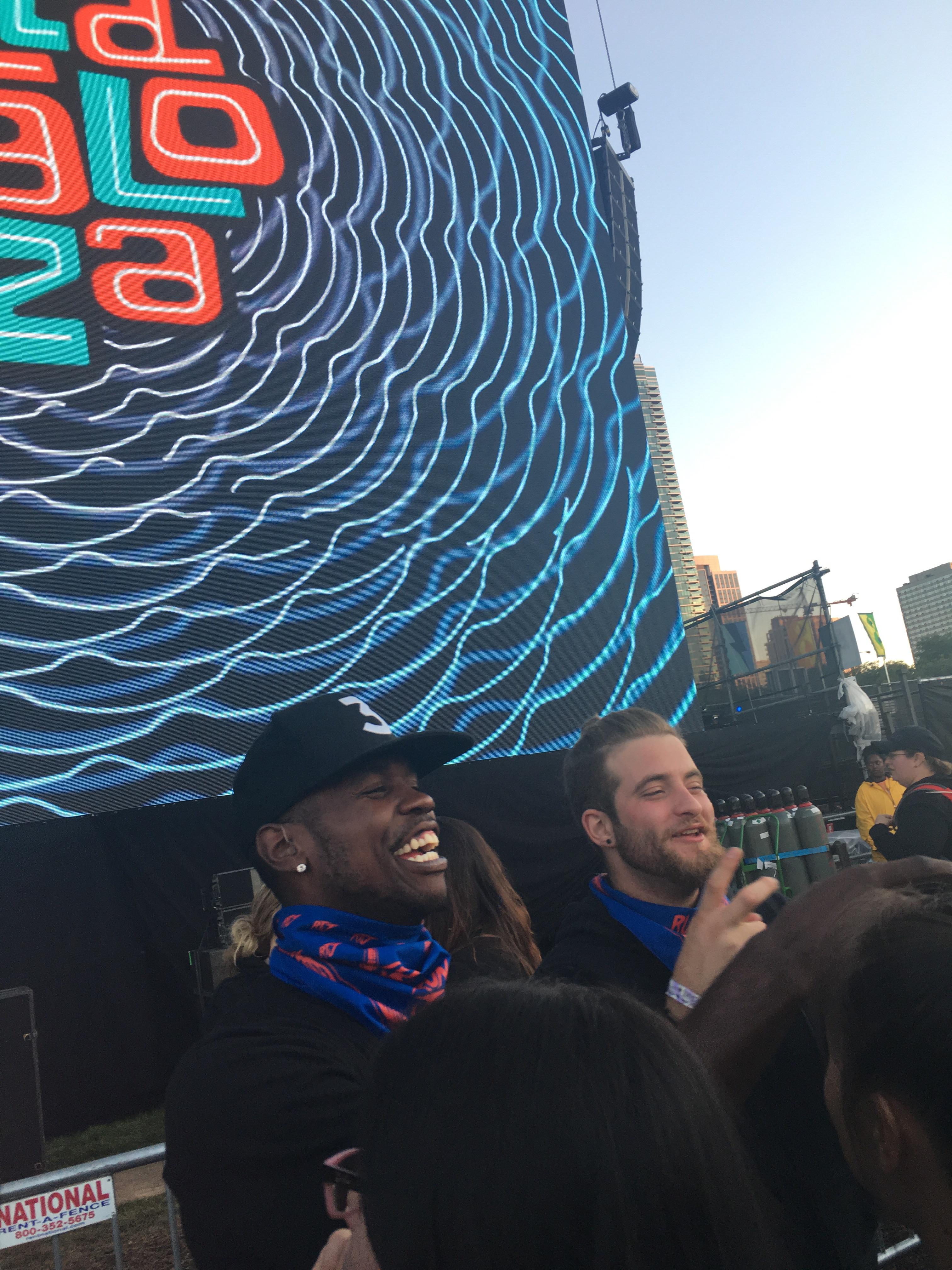 Guy on the left will be the sign language interpreter for Chance the ...