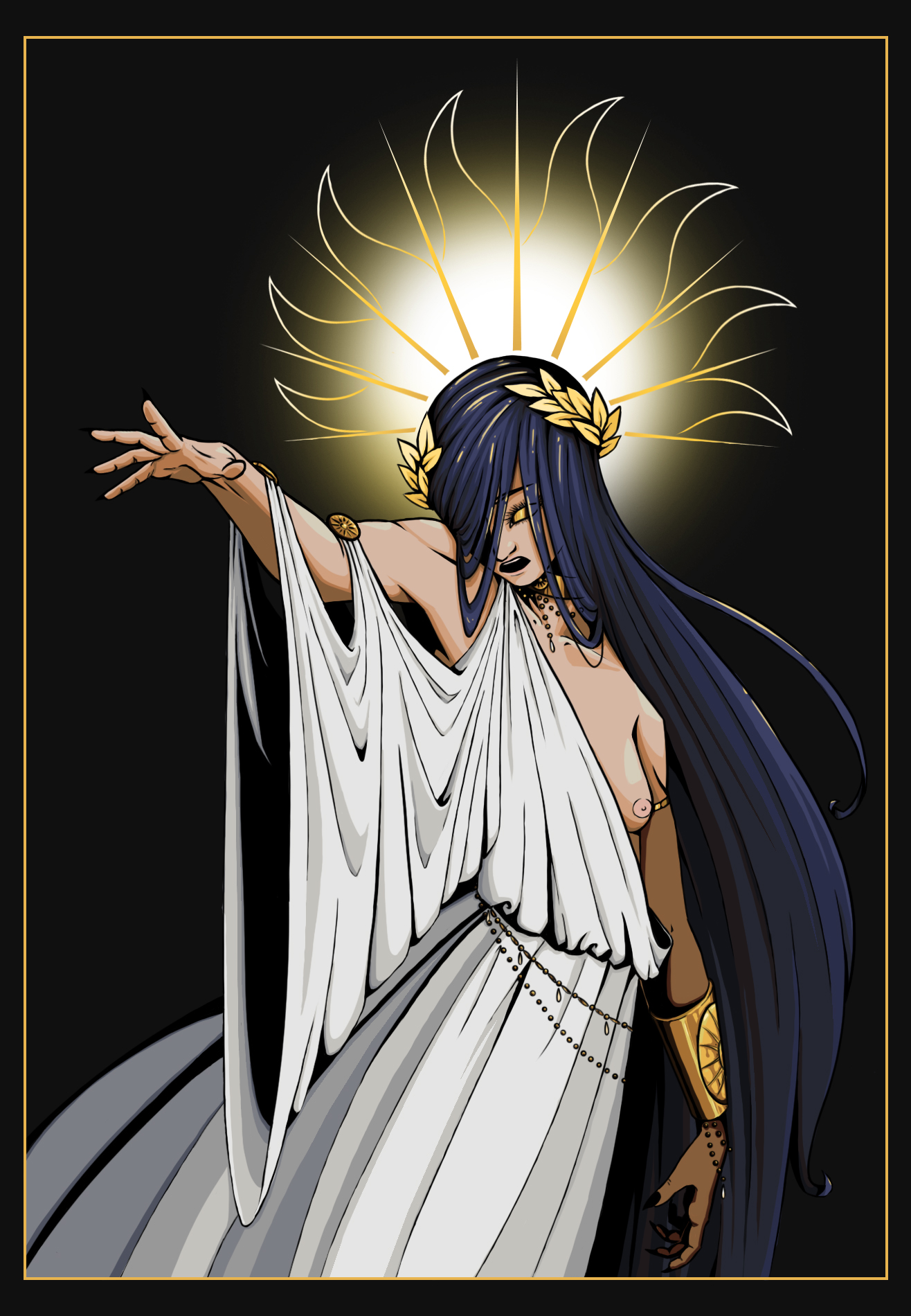 Hades inspired me to draw the Oracle of Delphi | Scrolller