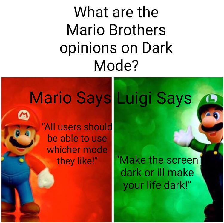 Haha light mode bad! | Scrolller