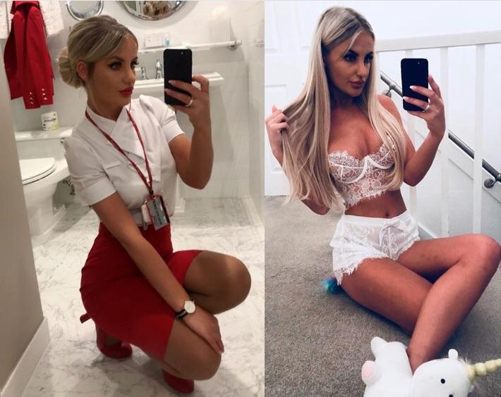 Hair down and uniform off | Scrolller