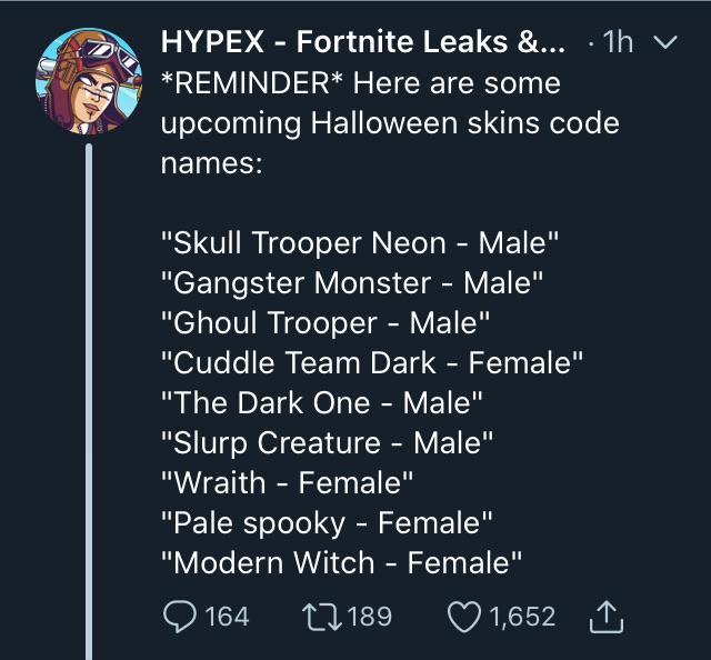 Halloween Skin Code Names | Scrolller