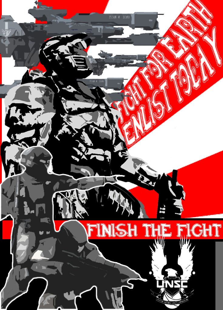 Halo Propaganda Poster by Jack Brown | Scrolller