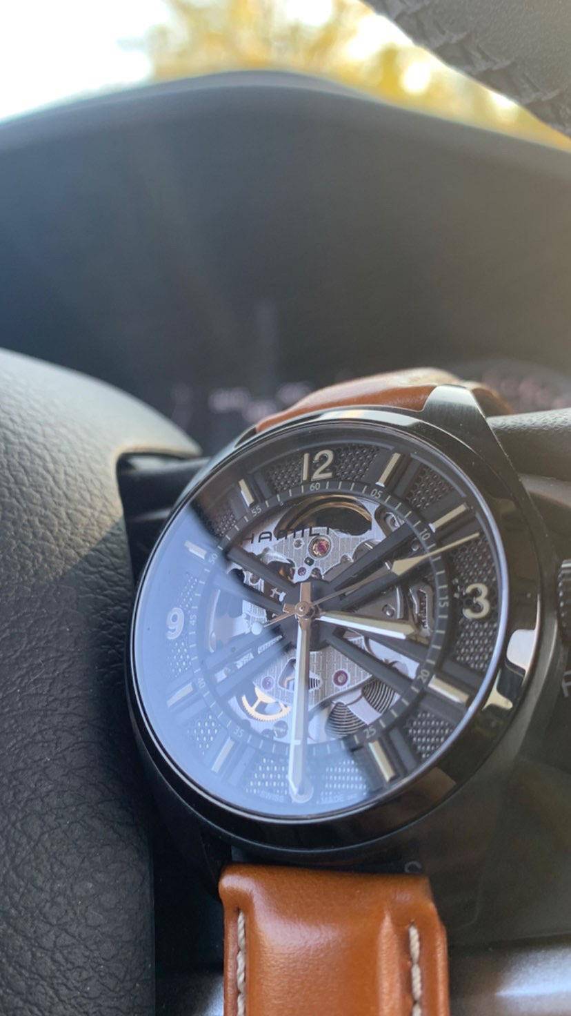 [Hamilton] Khaki Skeleton Auto | Scrolller