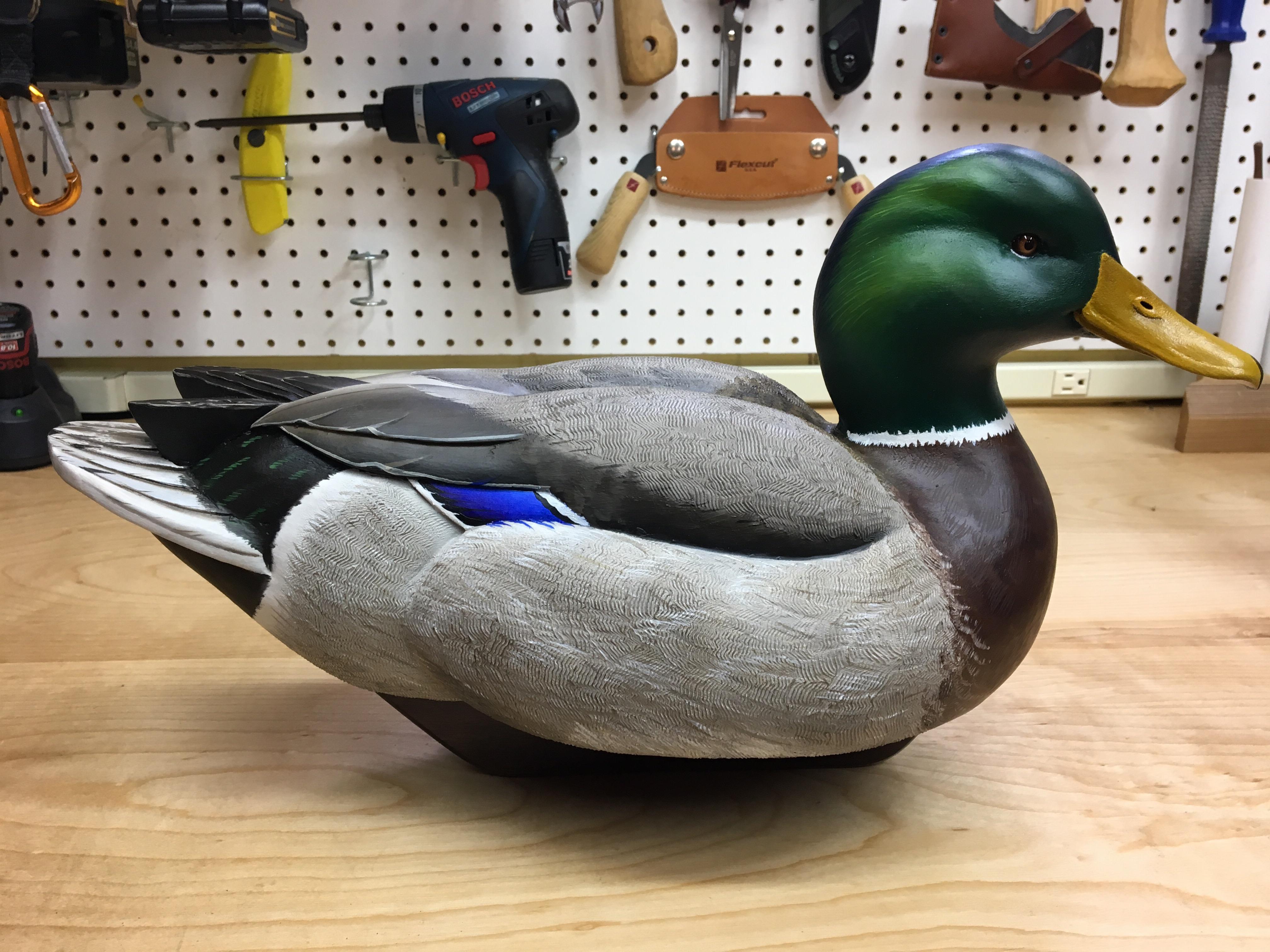 Drake mallard decoy finally finished | Scrolller
