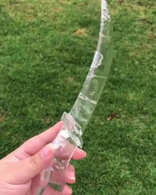 Hand-carved quartz dagger. | Scrolller