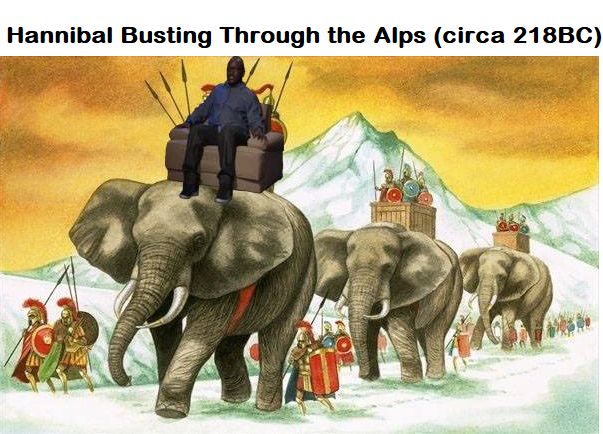 Hannibal Busting Through the Alps (circa 218 BC) | Scrolller