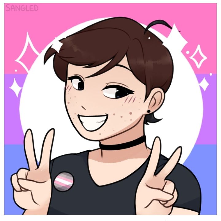 Happy bisexual demigirl here (made by me on picrew). | Scrolller