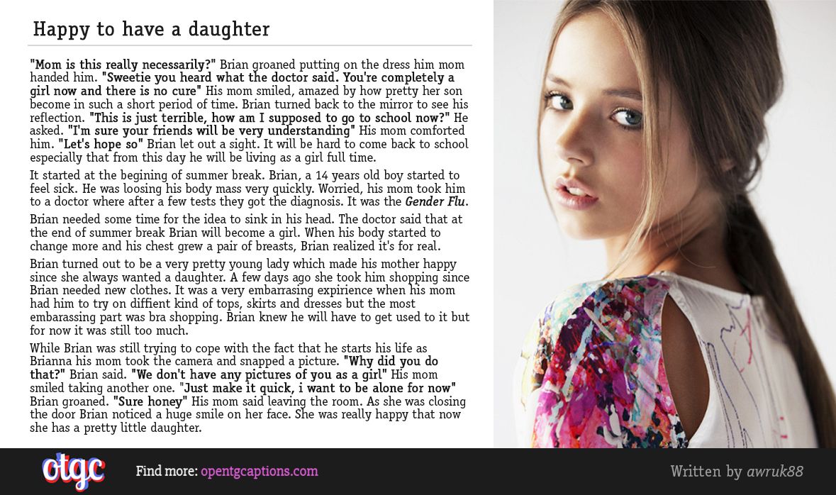 Happy to have a daughter (TG caption by awruk88) | Scrolller