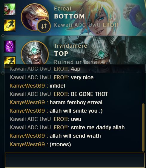 HARAM FEMBOY EZREAL EW | Scrolller