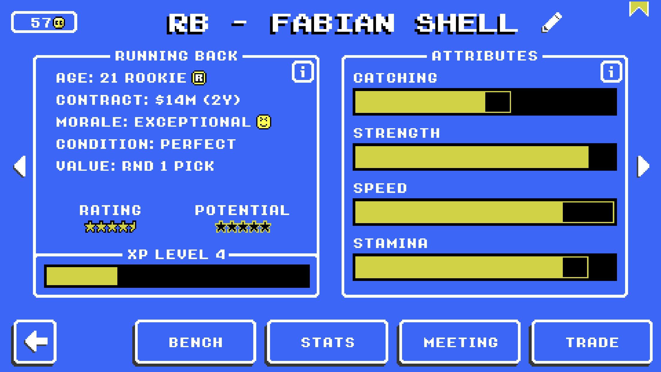 Has anyone else ever seen a 5 star RB? I’ve played over 60 seasons and this is the first one I ...