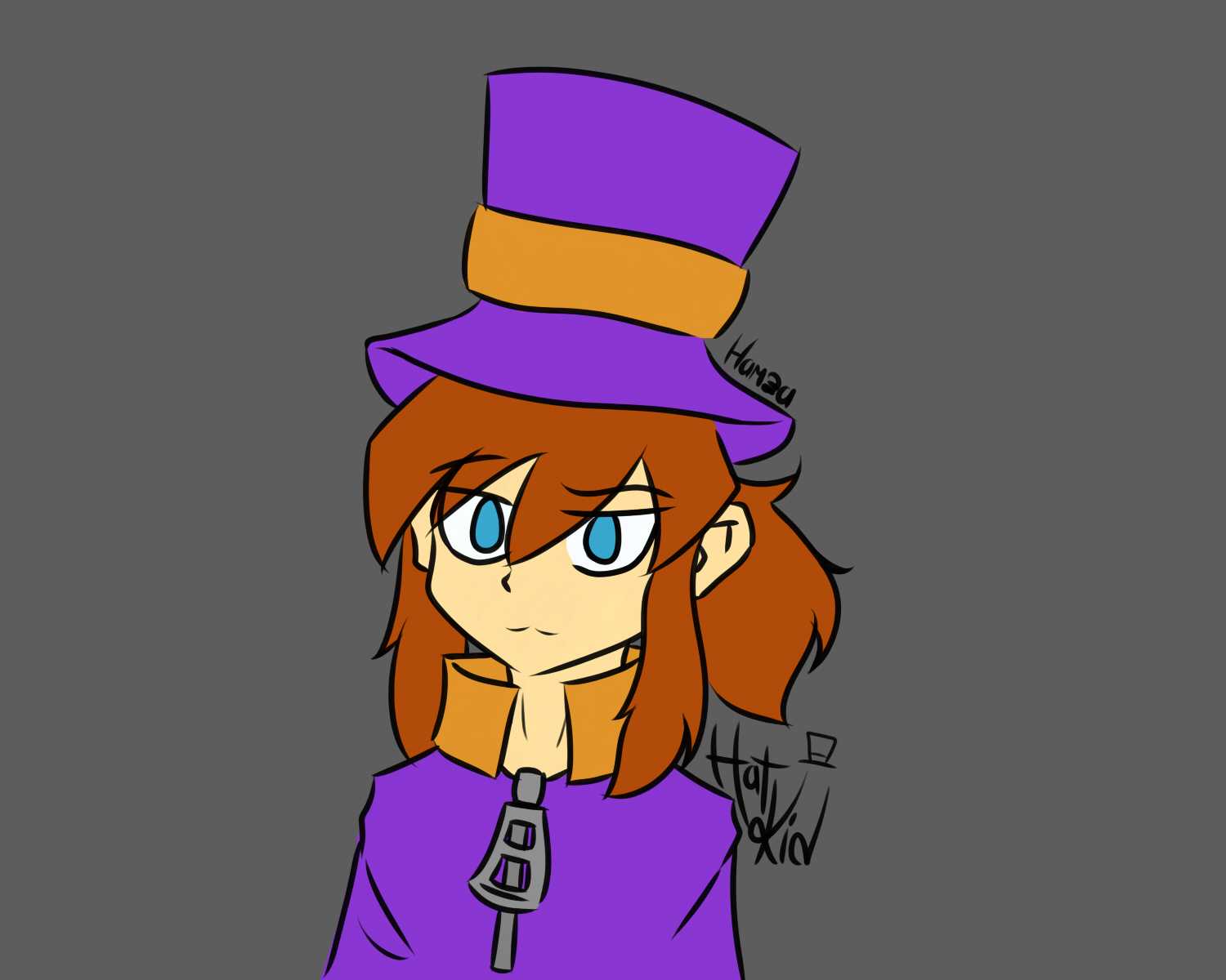 Hat Kid Line + Colored | Scrolller