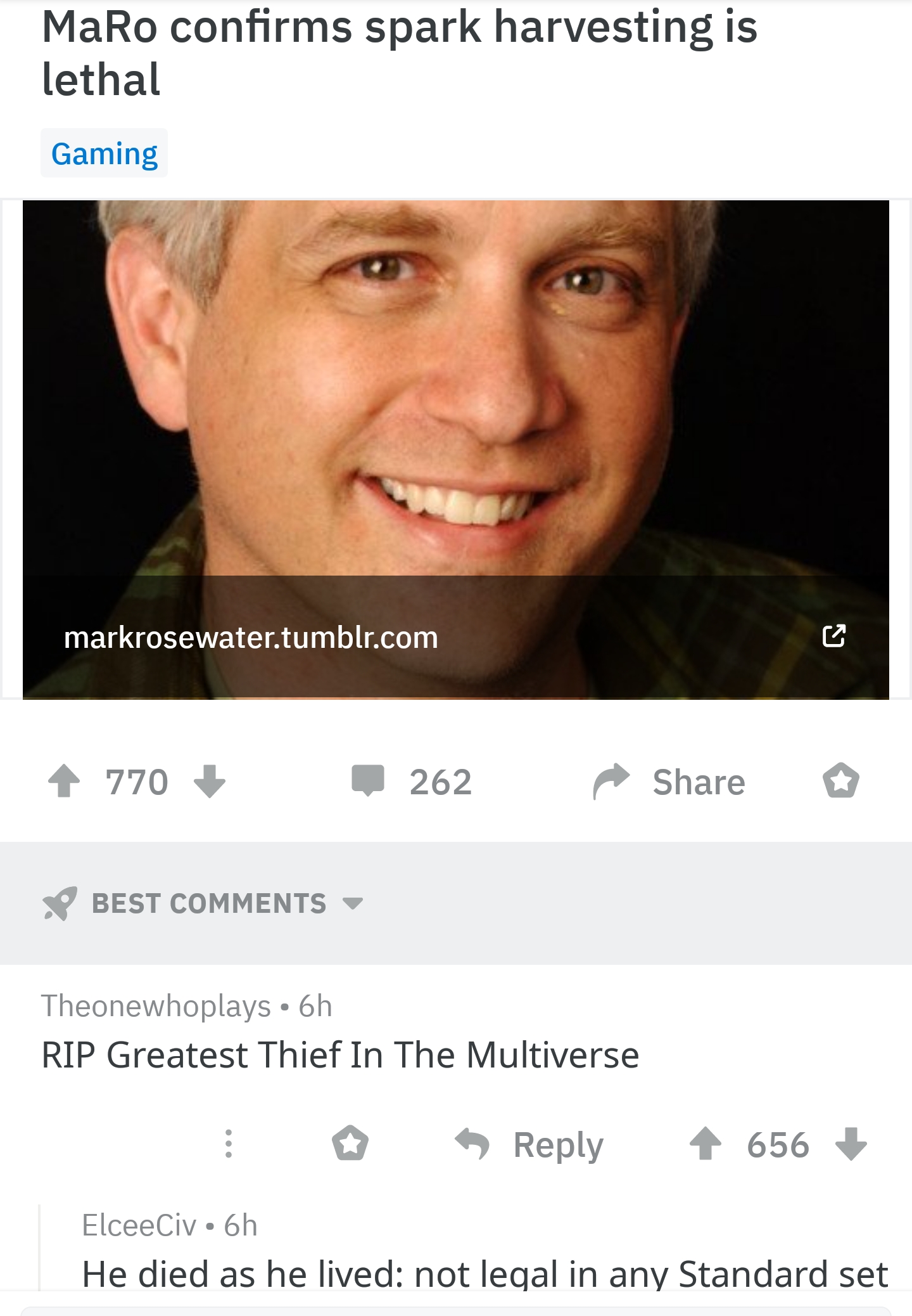 He died as he lived | Scrolller