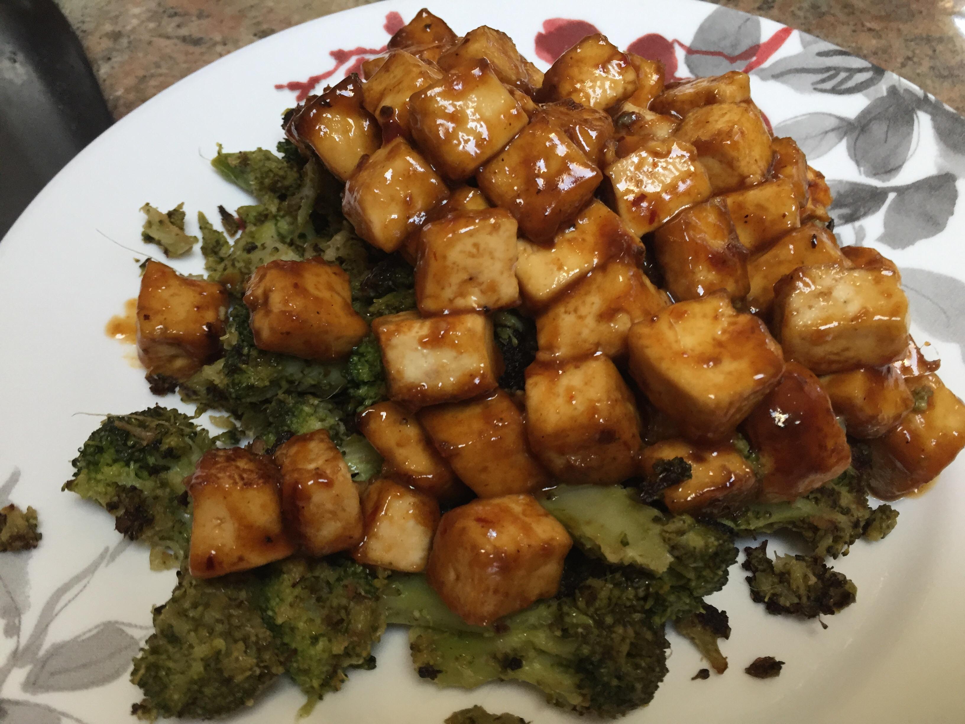 Healthy Orange Tofu with Roasted Broccoli | Scrolller