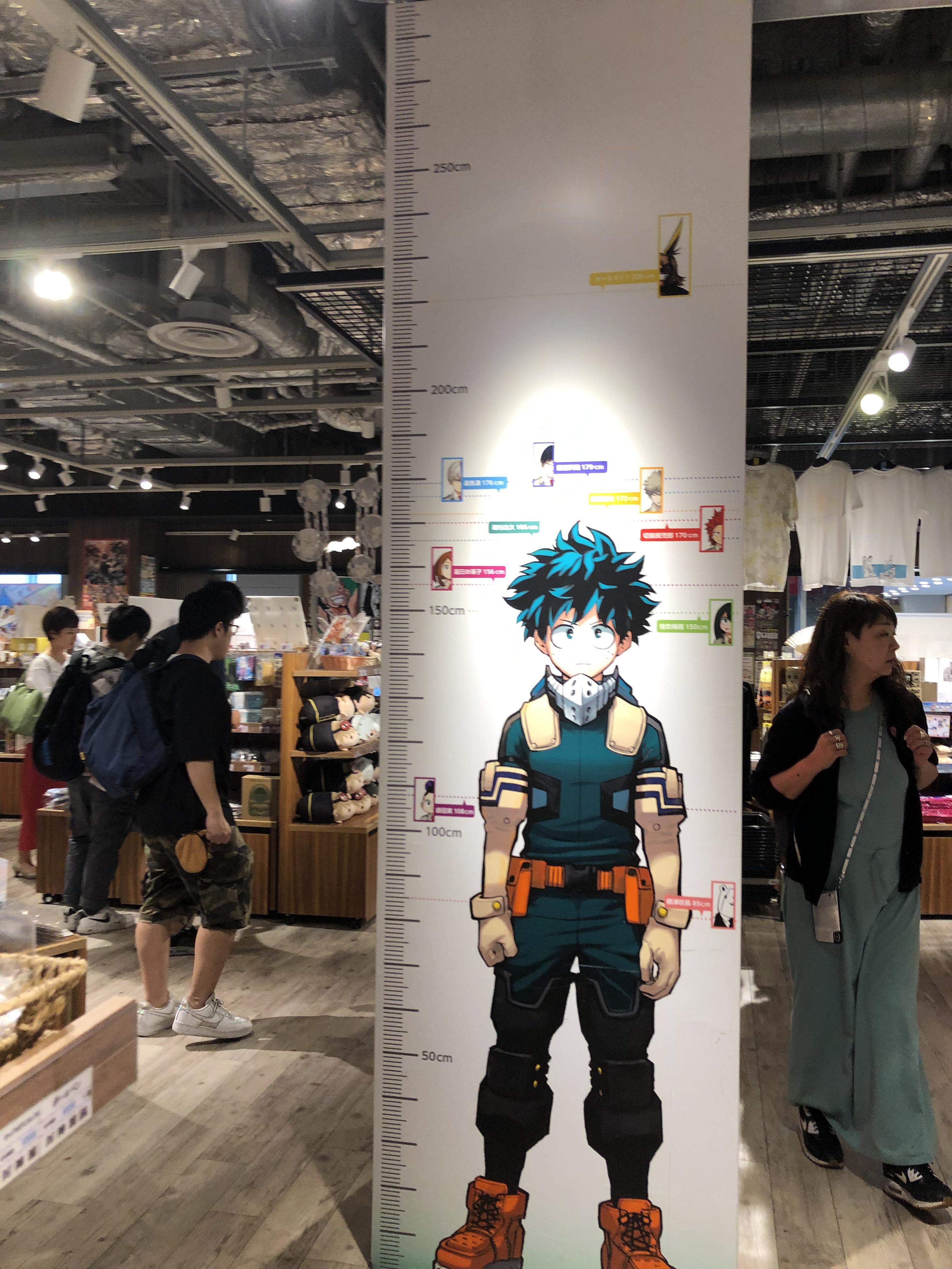 Height chart at Jump Shop in Umeda | Scrolller