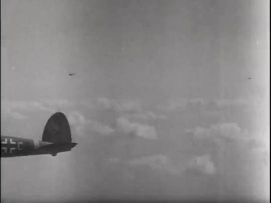 Heinkel He 111 formation under attack by Soviet fighters in 1942 | Scrolller