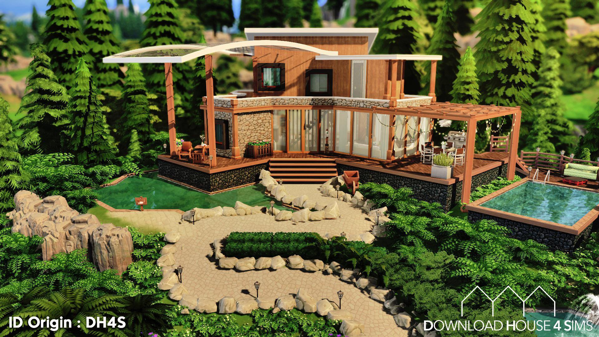 Hello ! This is my new creation : Family Mountain Lodge ⛰🏠 I love so much forest house 😍 | Scrolller