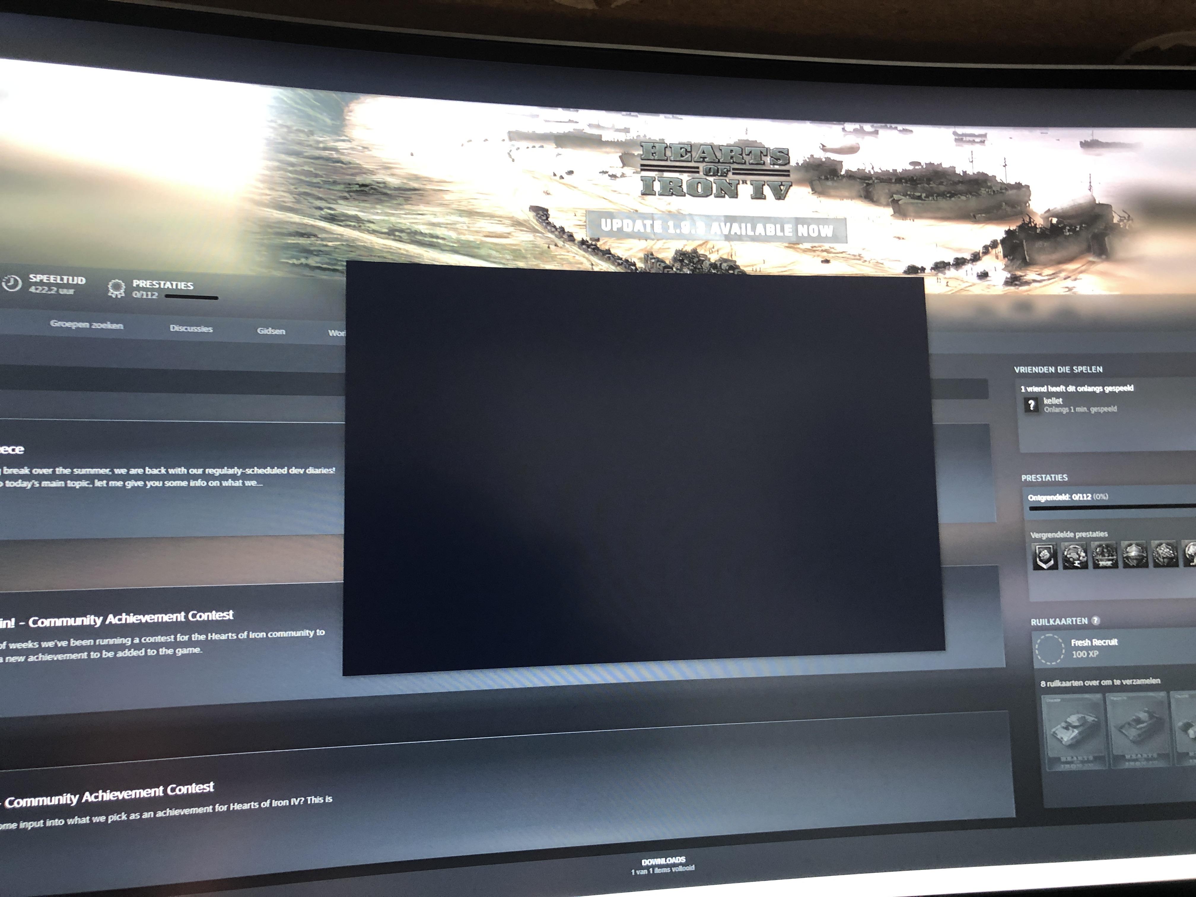 Help, I get this blank screen when I start up HOI4 | Scrolller