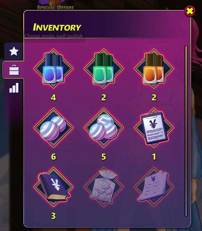 Hentai Clicker - What are the items in the inventory used for and how? | Scrolller