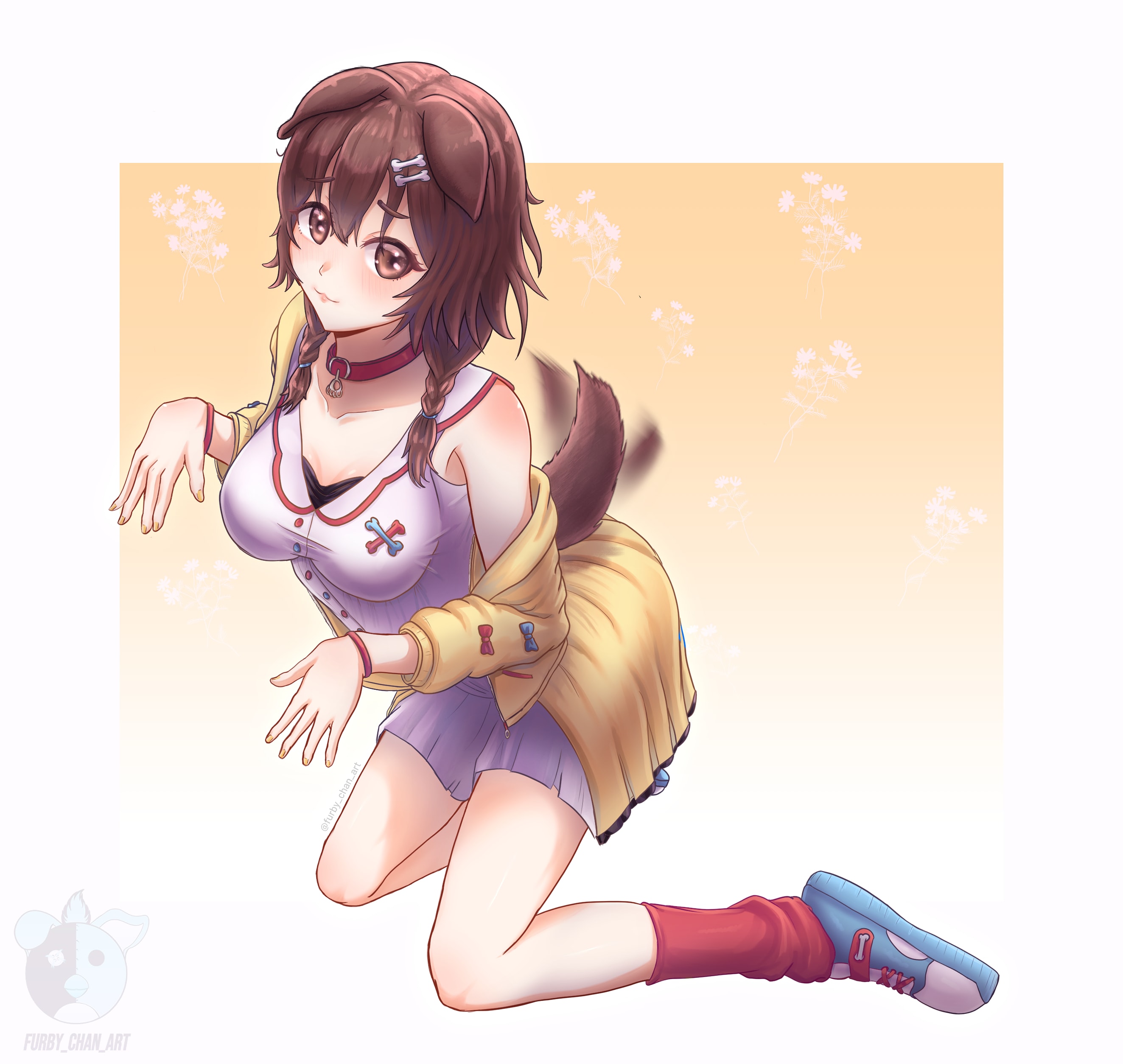 Here is a drawing I made of korone uwu | Scrolller