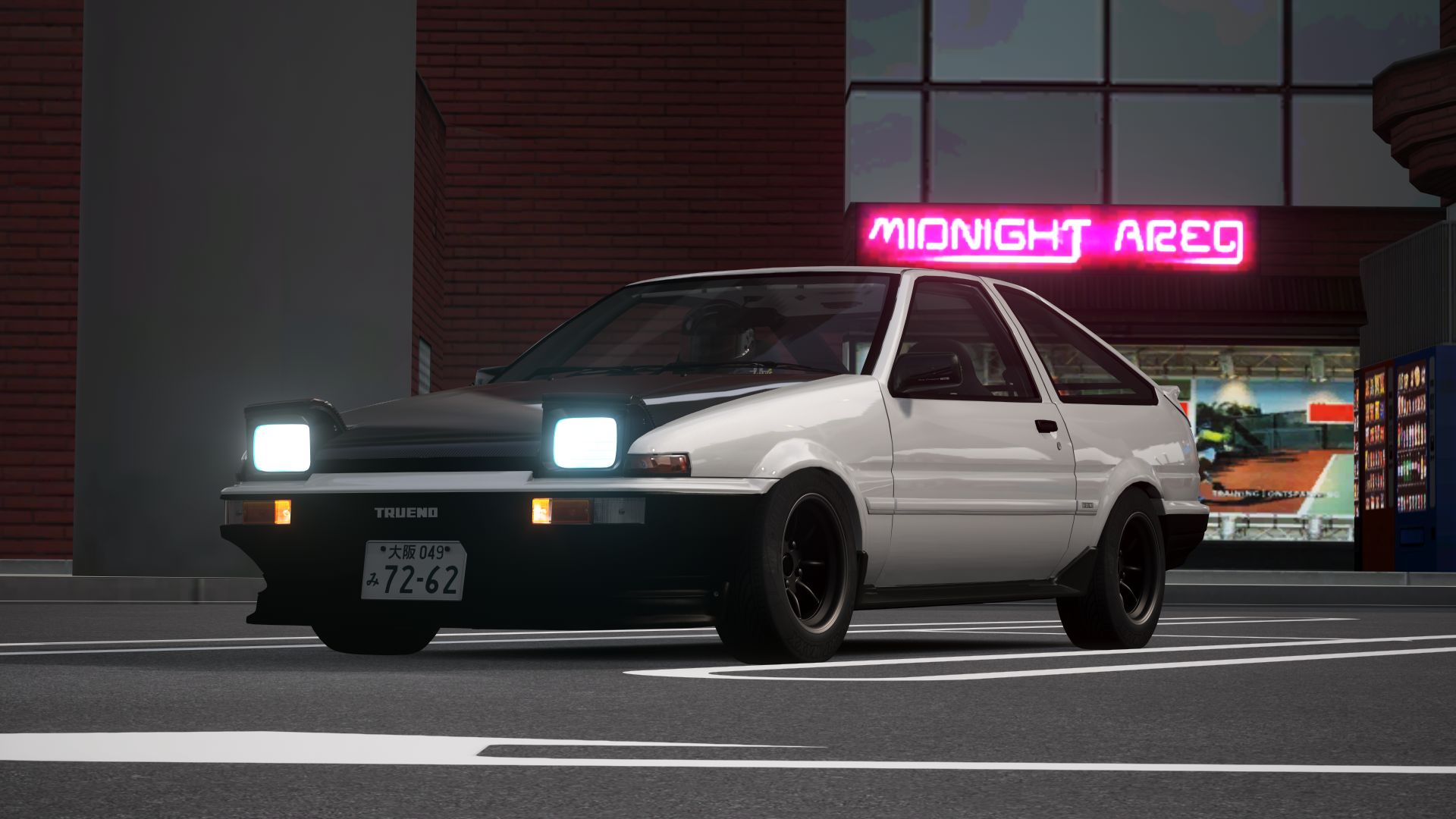 Here is my ideal AE86 build that I made in a racing simulator (Assetto Corsa) | Scrolller