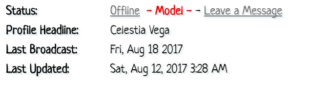 Here lies Celestia Vega's cam career. A short lived but decent life. | Scrolller