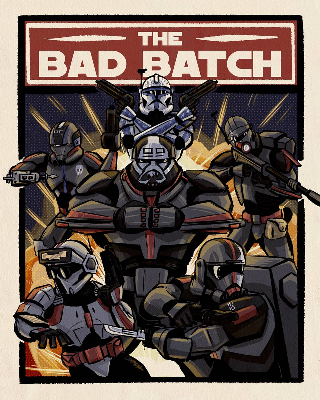 Here's a poster I made for The Bad Batch | Scrolller