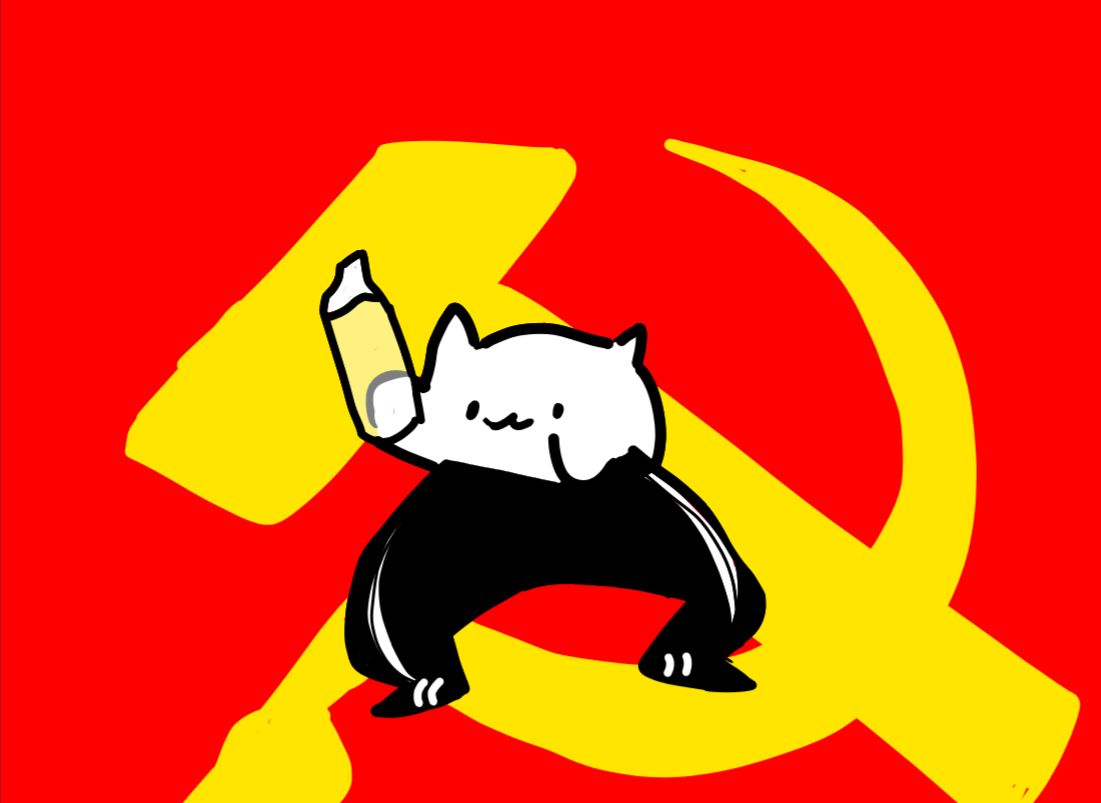 Heres a Slavic Bongo Cat I drew in class | Scrolller