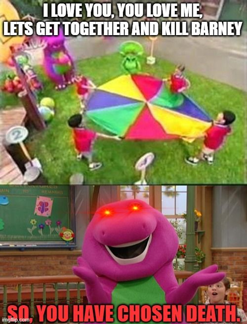 Here's Barney | Scrolller