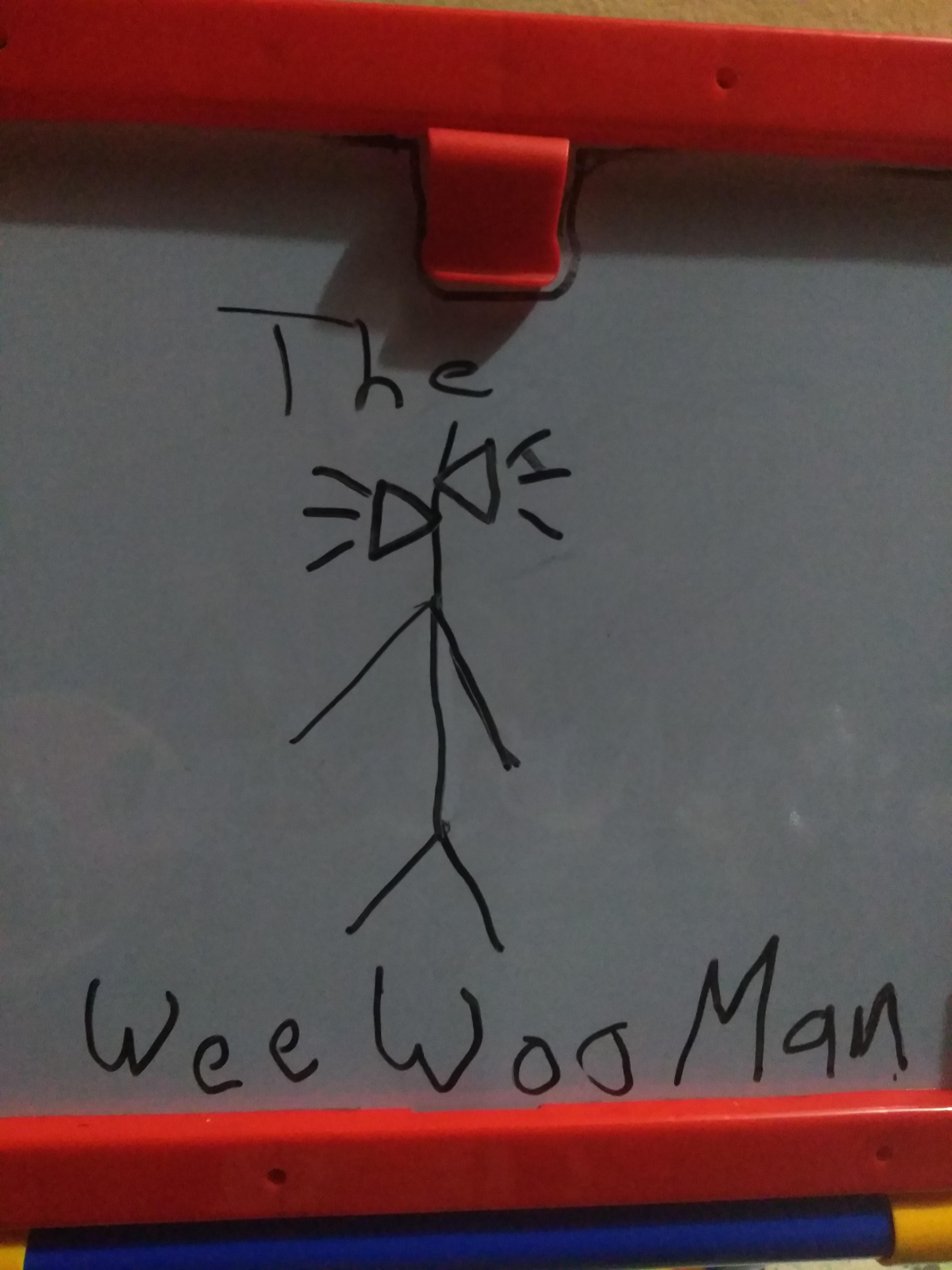 Here's my crappy version of the wee woo man | Scrolller