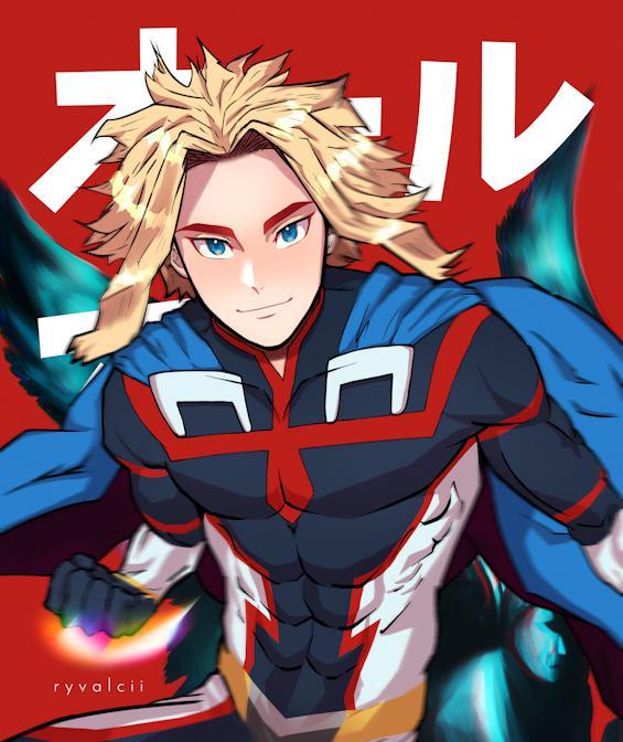 Here's my young All Might illustration. | Scrolller
