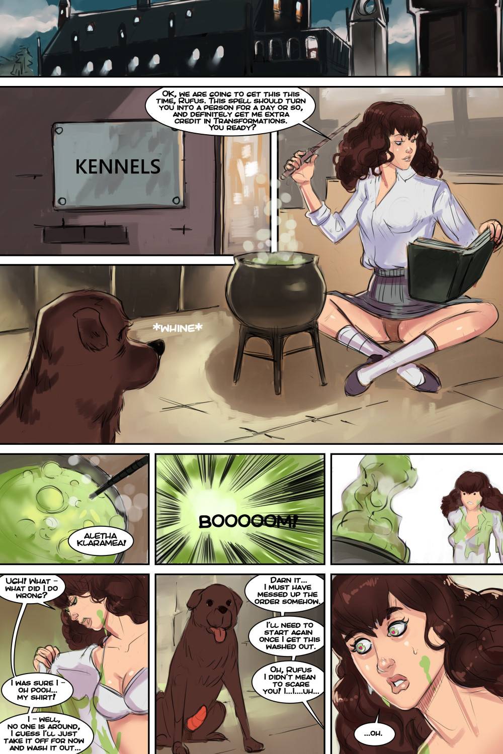 Hermione's Doggie Adventures (Really good comic) | Scrolller