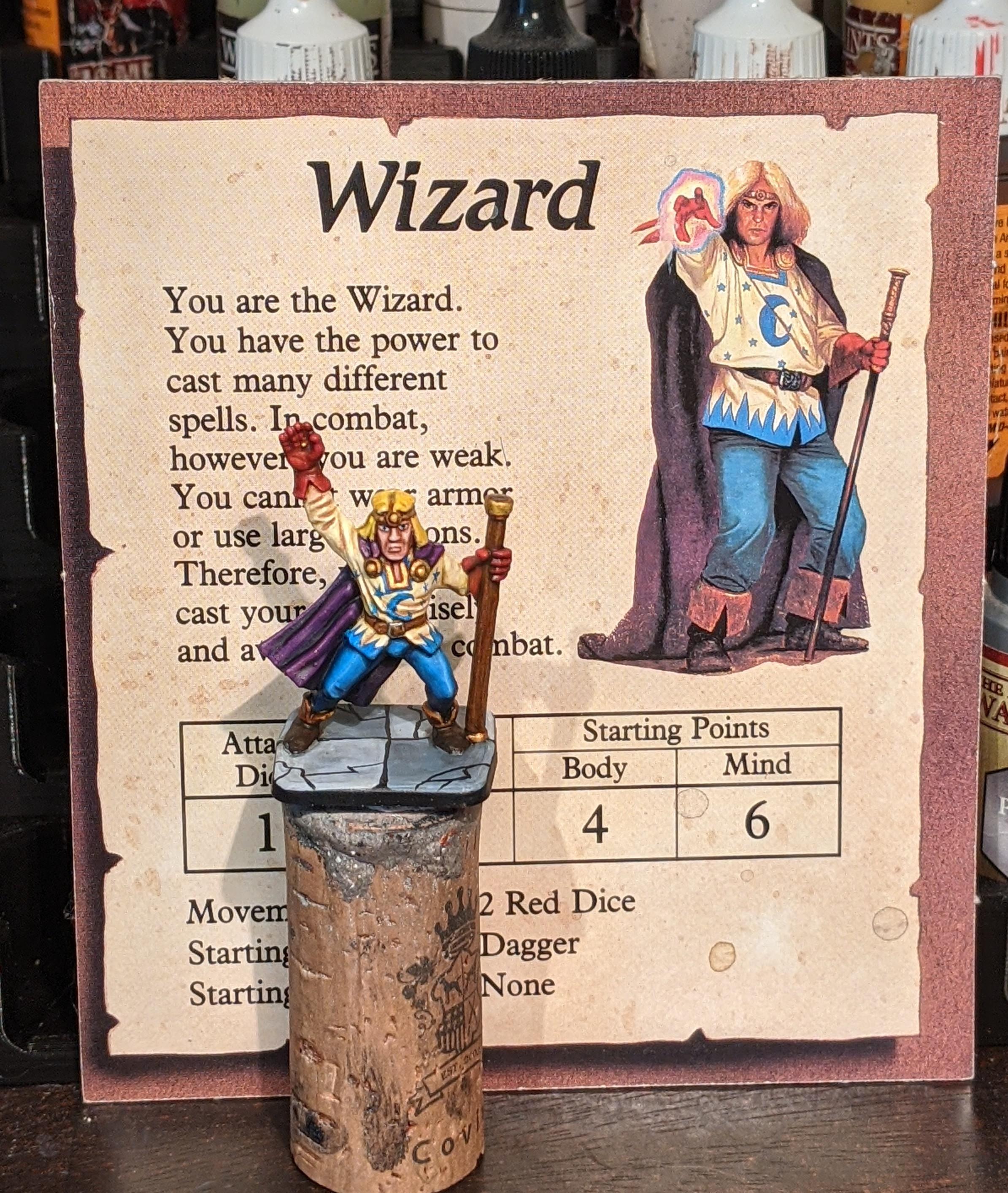 Heroquest Wizard ready to fight evil. | Scrolller