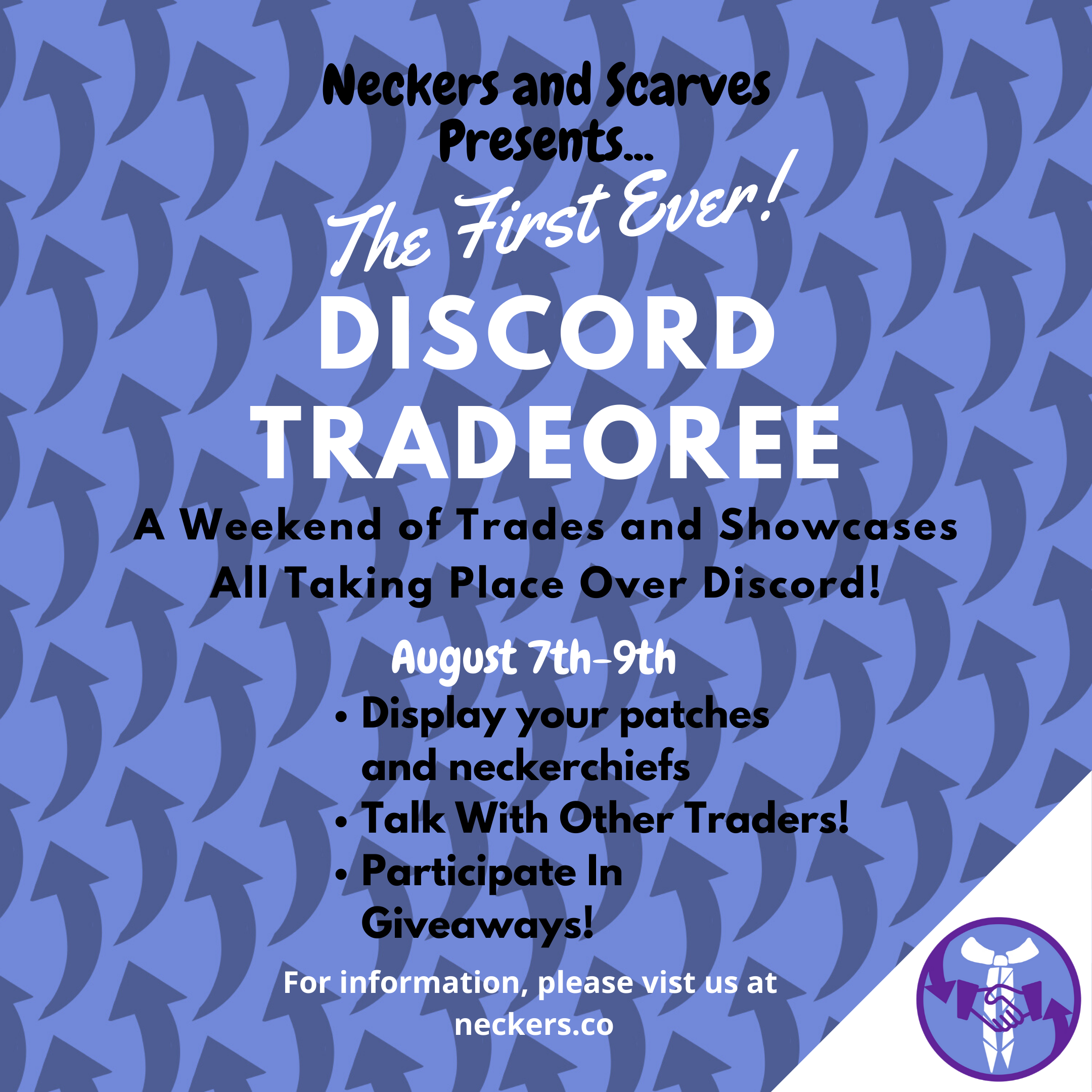 Hey everyone, we will have our event starting it's on from the 7th till the 9th. The event will ...