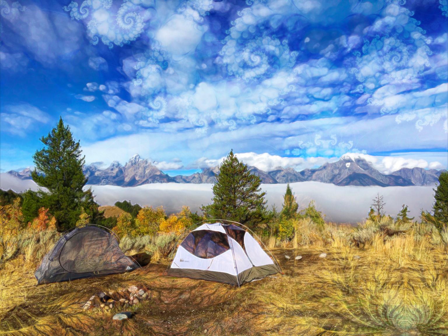 High dose at campsite | Scrolller