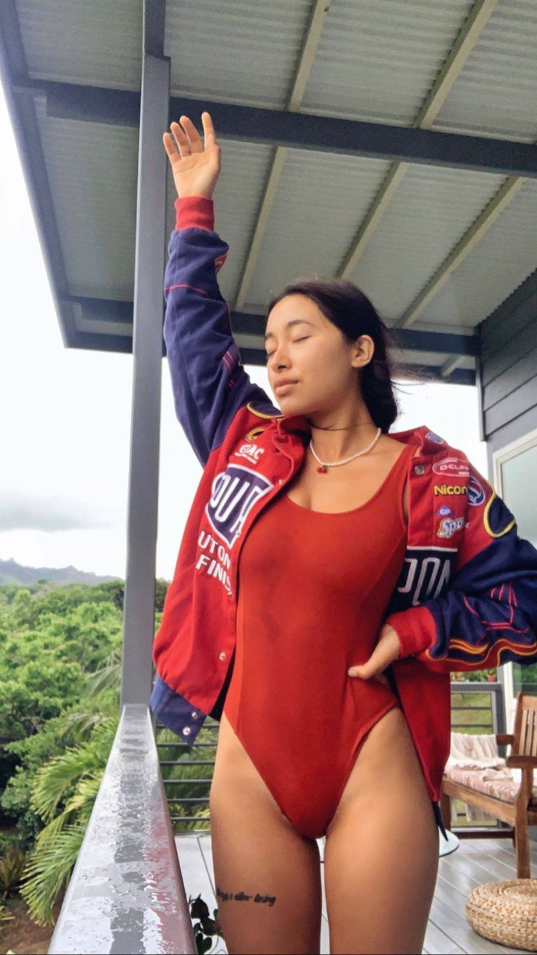 Hitomi in Red One Piece | Scrolller