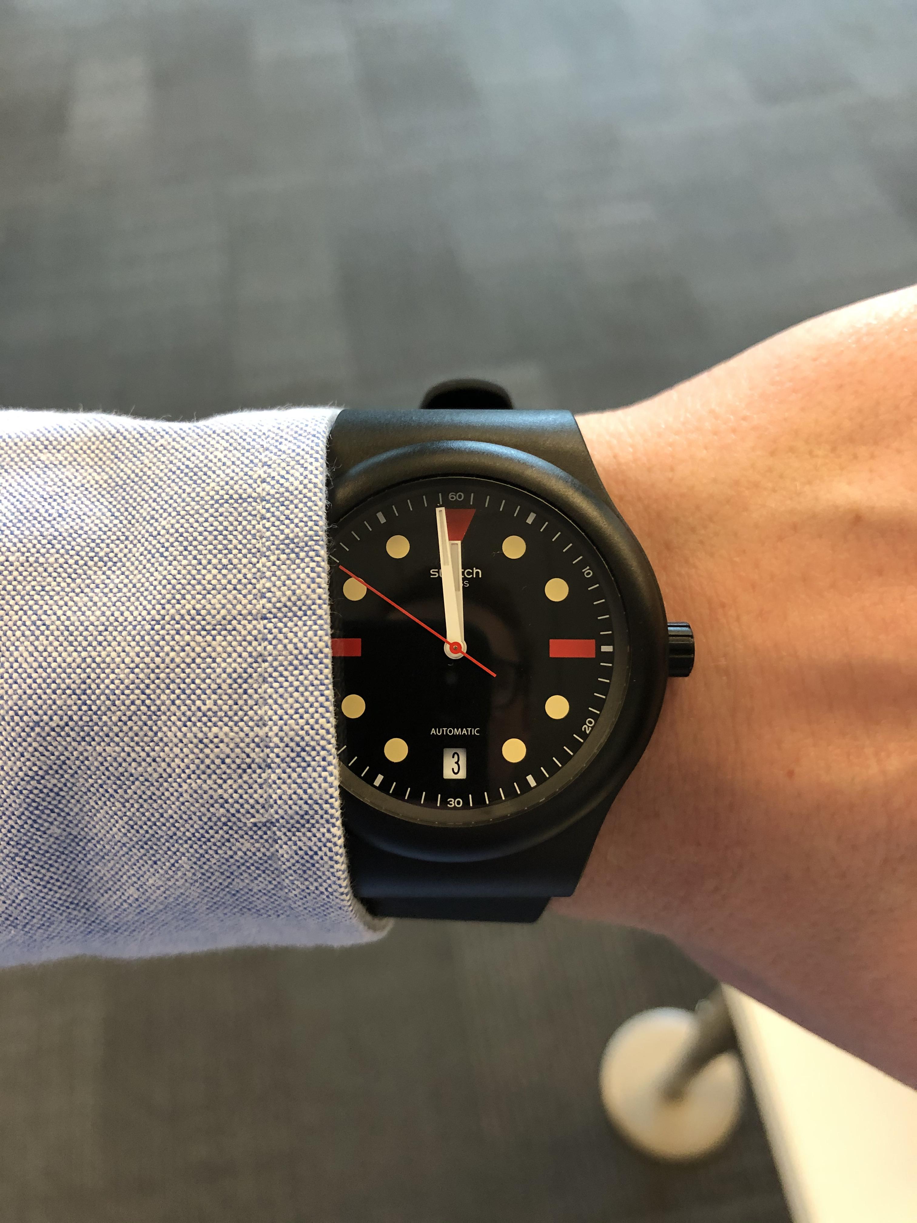 HODINKEE x Swatch collab just arrived - pumped | Scrolller