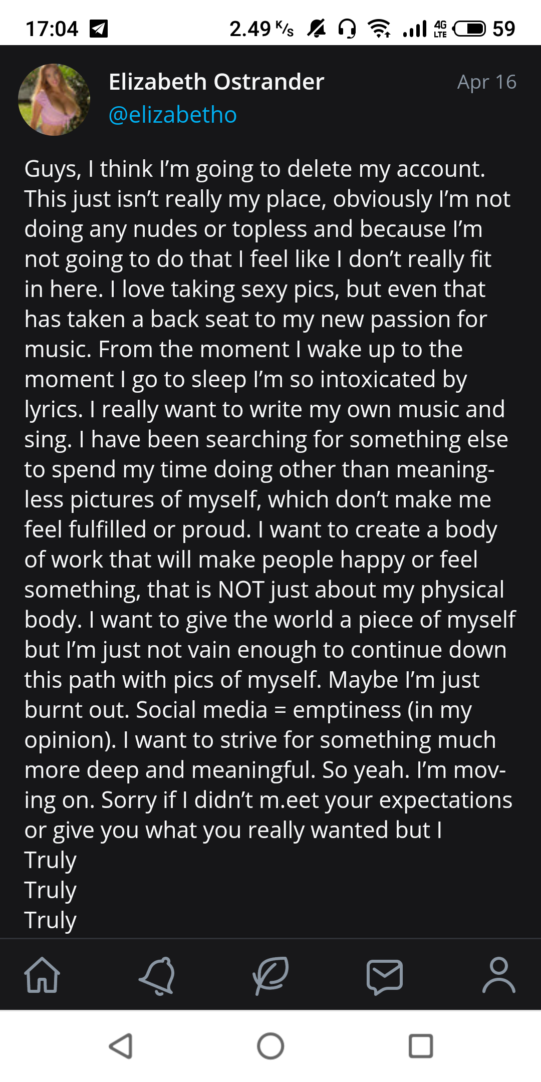 Hoe that made enough money from onlyfans scam now quitting. | Scrolller