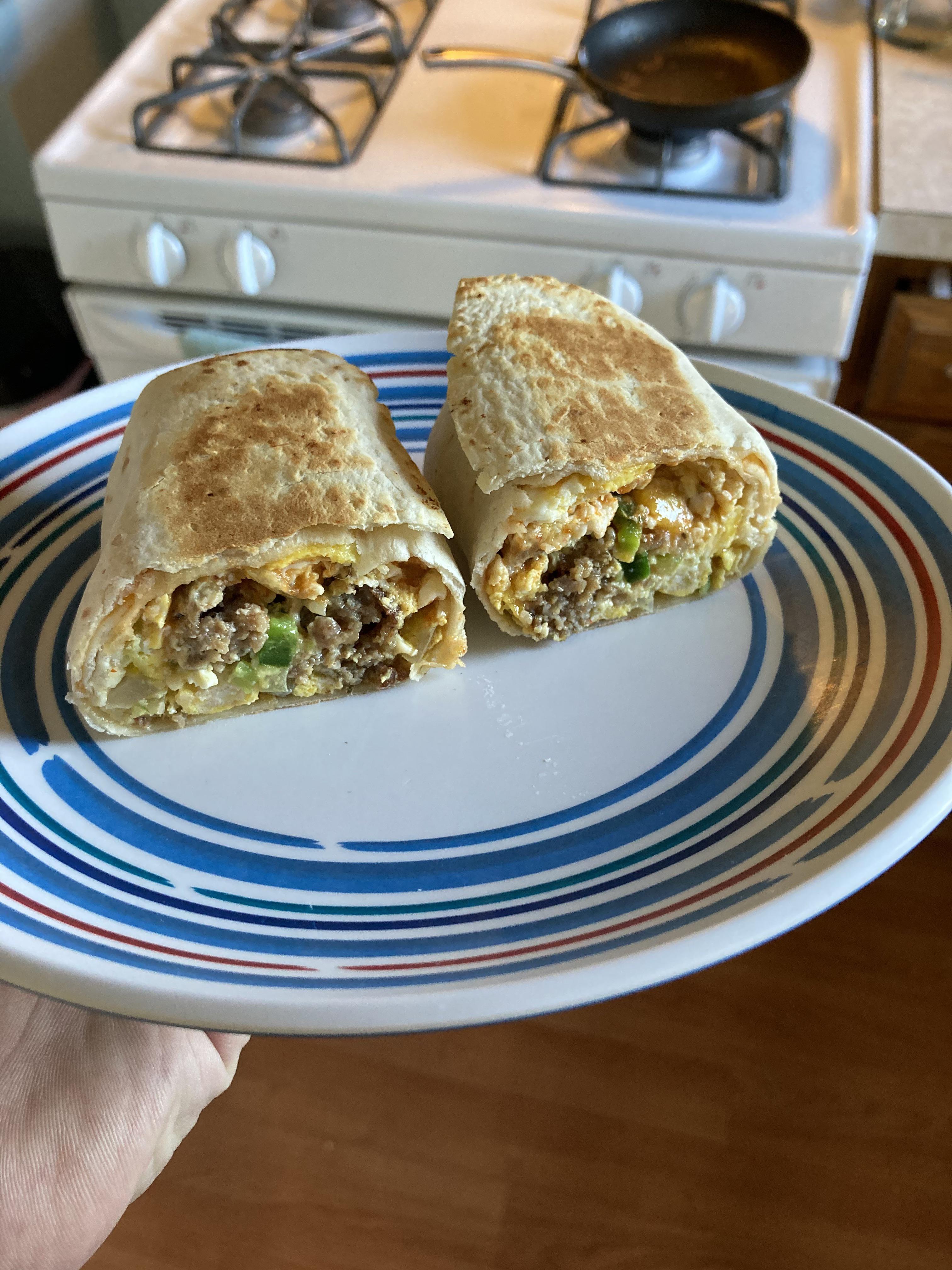 [Homemade] Breakfast burrito | Scrolller