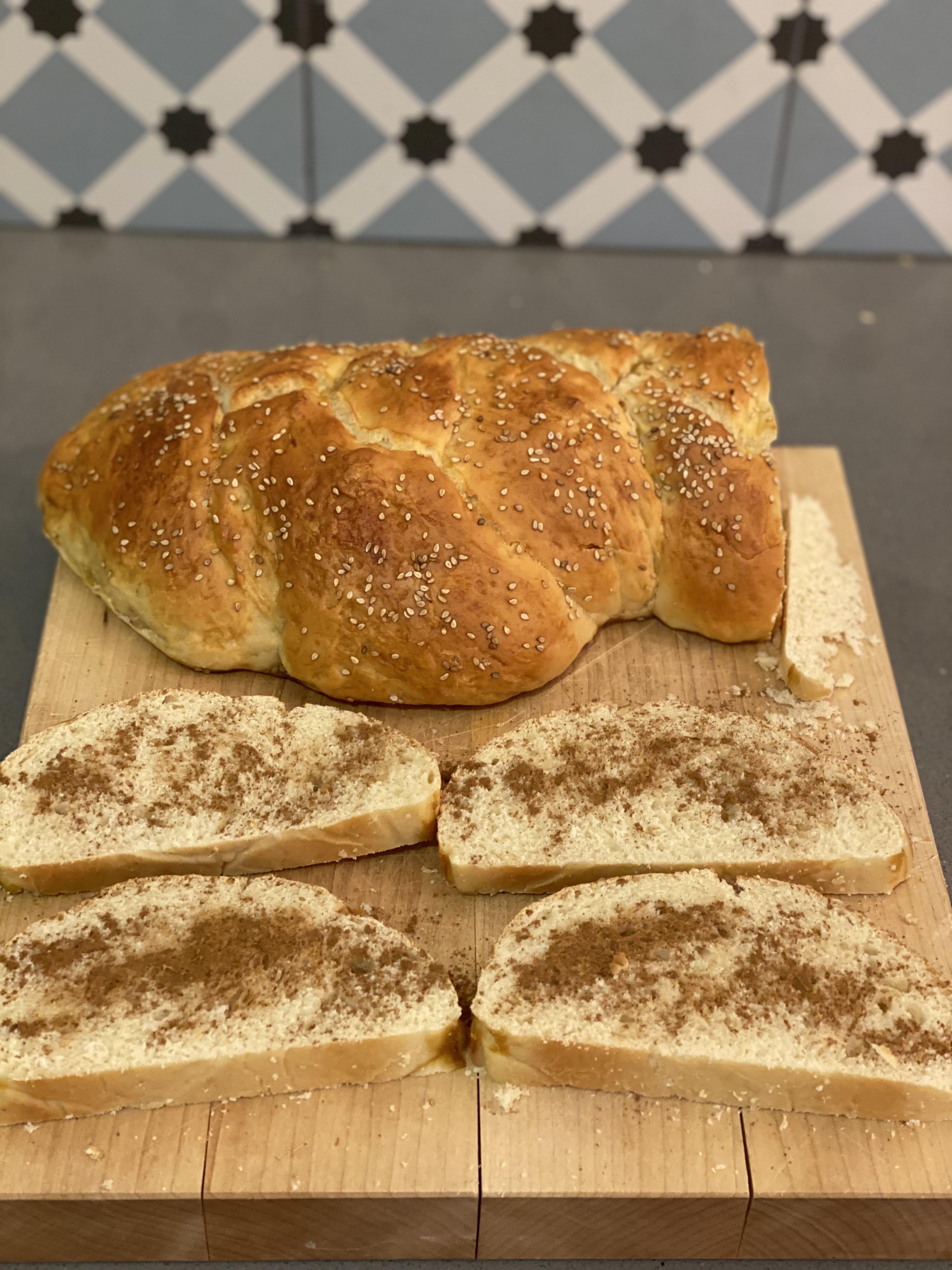 Homemade challah about to become homemade cinnamon french toast. | Scrolller
