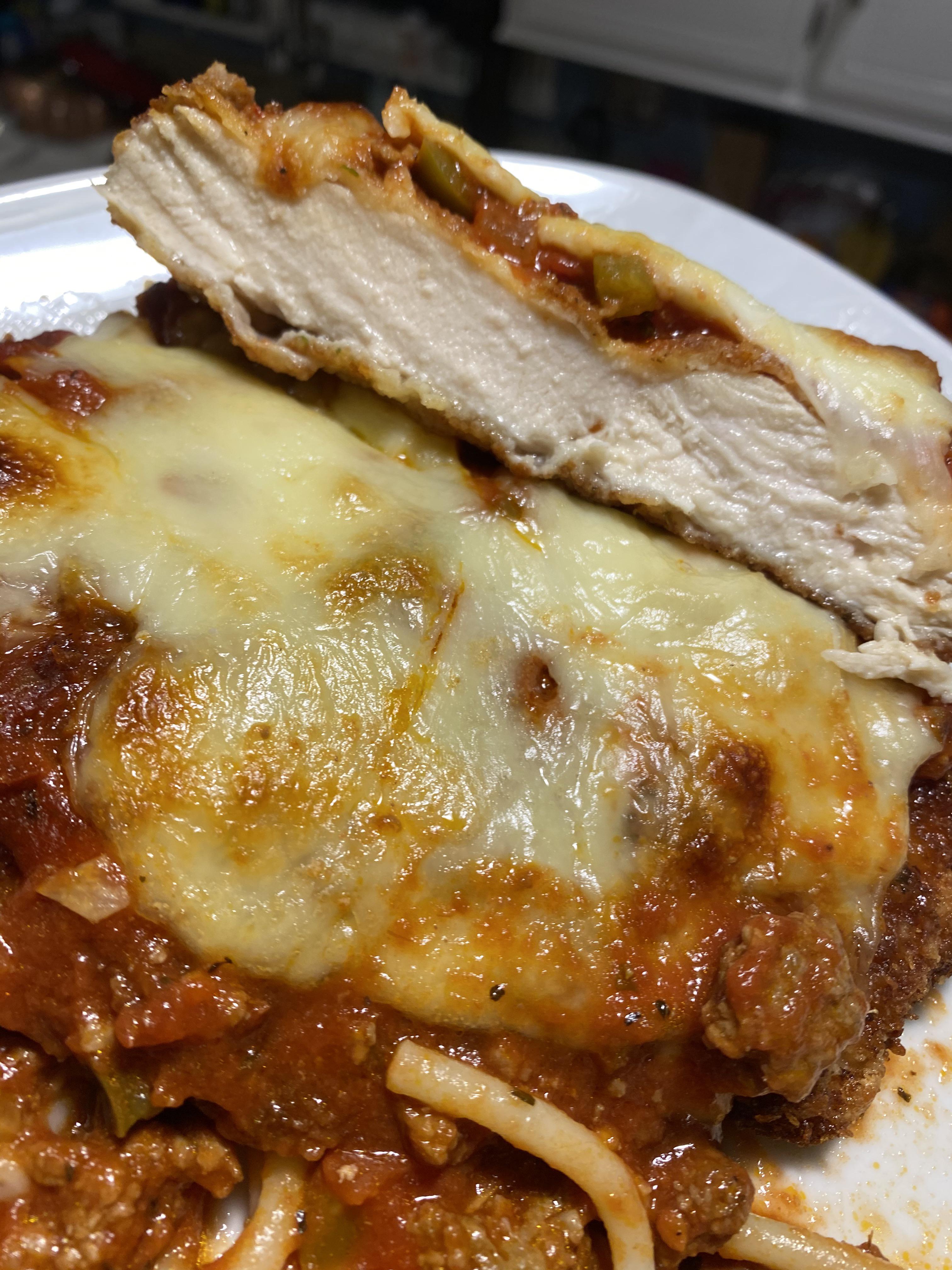 Homemade Chicken Parm - glistening chicken at 165. | Scrolller