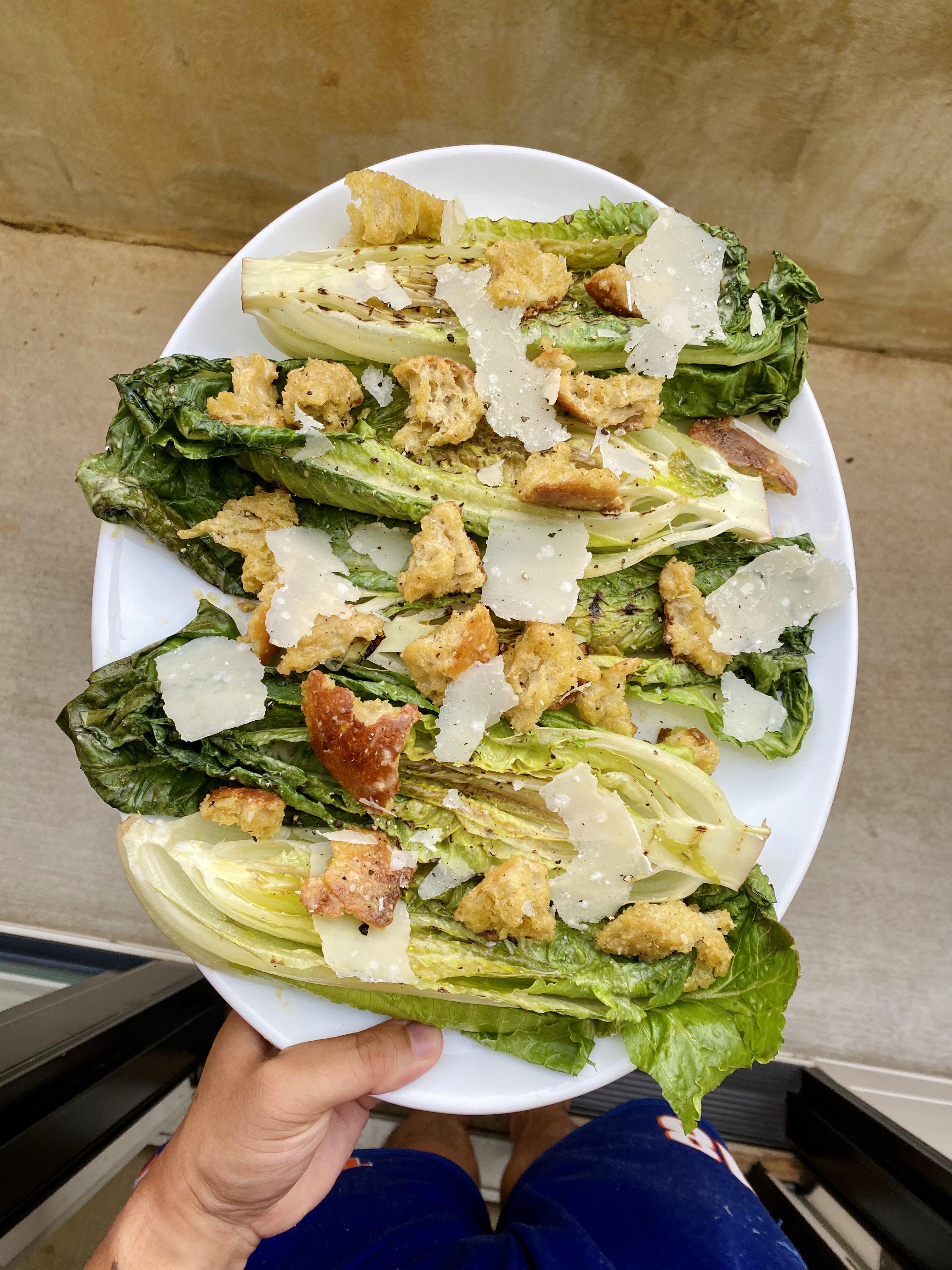 [Homemade] Grilled Caesar Salad | Scrolller