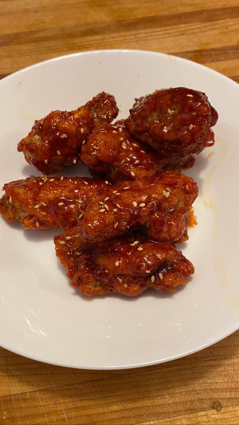 Homemade Korean fried chicken wings. | Scrolller